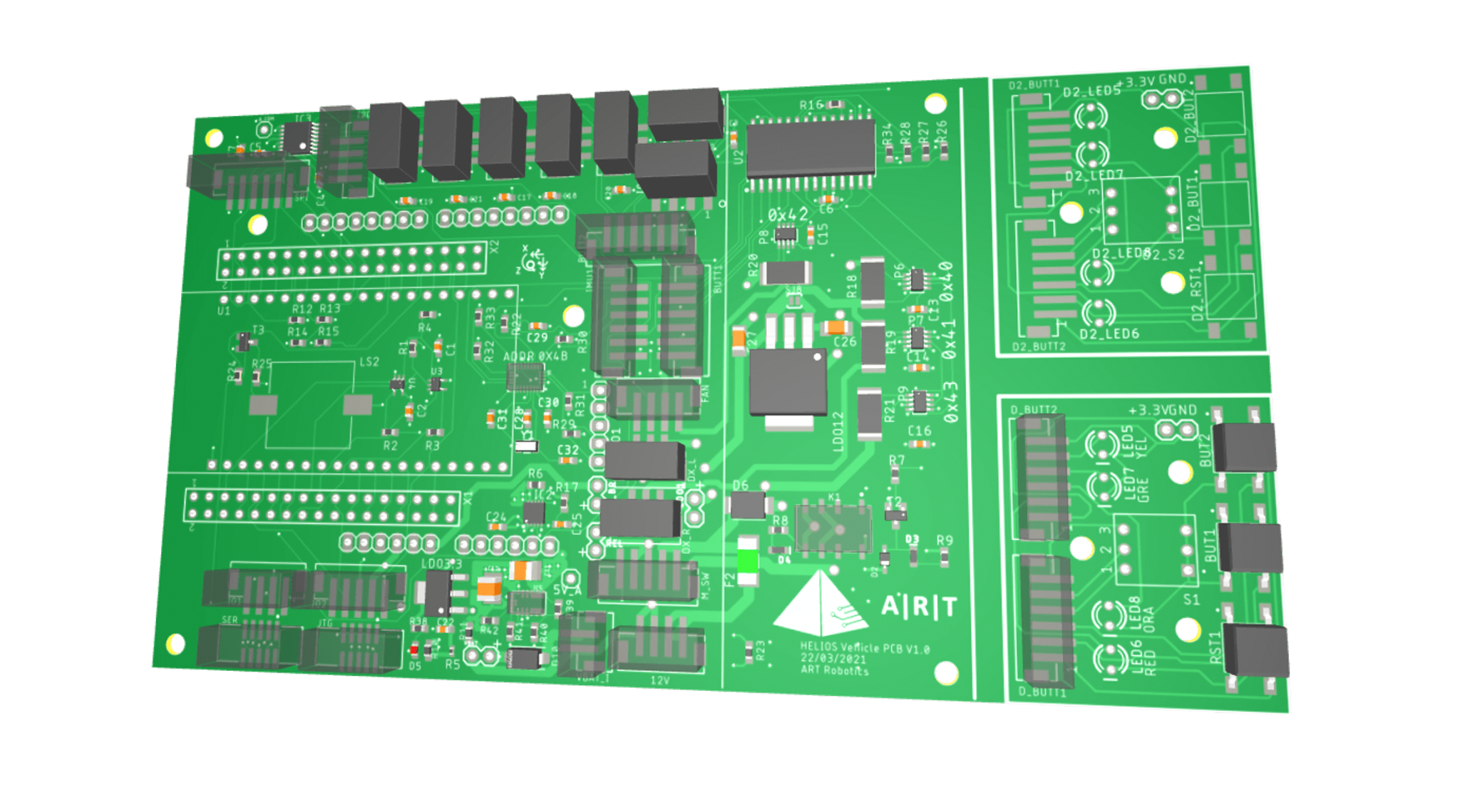 HELIOS Embedded System – PCB design and firmware development